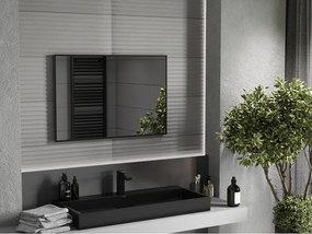 Mexen Loft obdélníkové koupelnové zrcadlo 90 x 60 cm, černý rám - 9852-090-060-000-70