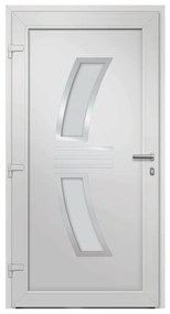 Vchodové dveře bílé 98 x 208 cm - Default Title