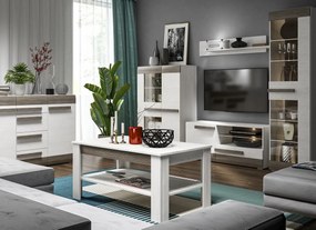 Casarredo - Komfort nábytek Televizní stolek LANTANA 10, 1D, borovice sněžná/šedá