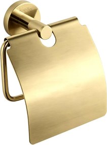 kielle Oudee - Držák toaletního papíru s krytem, brushed gold 40402036