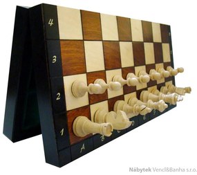 dřevěné šachy tradiční magnetické velké 140B mad