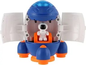 Raketoplán s kosmonautem na setrvačník 2v1 / Hračka / otočení 360° / 2