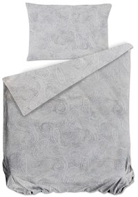 Bierbaum povlečení bavlněný satén 3684 Paisley Grey - 140x220 / 70x90 cm