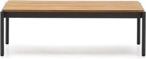 Zahradní konferenční stolek z teakového dřeva 63x149 cm Sorells – Kave Home