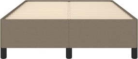 Rám postele bez matrací taupe 120x190 cm textil 3269635