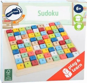 Small Foot Dřevěné sudoku barevné kostičky / od 6 let