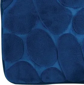 MSV PEBBLES tmavě modrá / Koupelnová předložka / 50 x 80 cm / polyeste