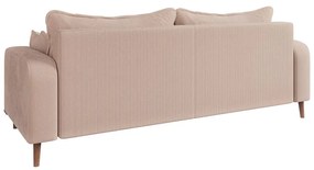 Béžová manšestrová pohovka 220 cm Beata – Ropez