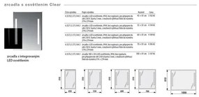 Jika Clear Zrcadlo 45x81 LED H4557051731441