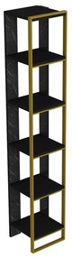 Knihovna Polka Black and Gold