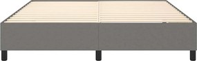 Rám postele s boxspringem tmavě šedý 180 x 200 cm textil 3120879