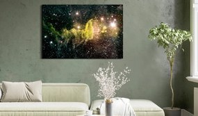 Obraz na akrylovém skle Zelená mlhovina - oslnivé hvězdy ve vesmíru