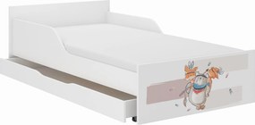Wooden Toys Dětská postel PUFI 160x80 MEDVÍDEK