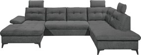 XXXLutz SEDACÍ SOUPRAVA, textil, barvy grafitu MID.YOU - Sedací soupravy - 002220053710