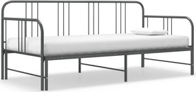 vidaXL Rám vysouvací postele/pohovky kovový 90 x 200 cm [324752] Barva: Šedá