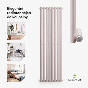 Blumfeldt Tallheo, 47 x 160, radiátor, trubkový radiátor, 728 W, teplovodní, 1/2