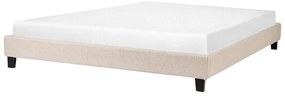 Béžová čalouněná postel 180x200 cm ROANNE Beliani