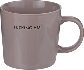 GOOD VIBES Hrnek "Fucking Hot" 400 ml - fialová