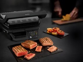 Tefal OptiGrill GC7P0810 černá / Kontaktní gril / 2000 W / displej