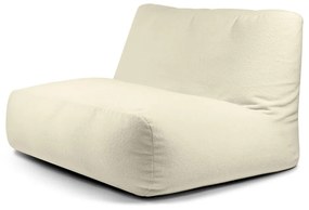 Krémový sedací vak z textilie bouclé Sofa Tube – SLOWDOWN