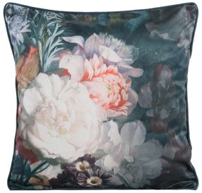 DEKORAČNÍ POVLAK NA POLŠTÁŘ VELVET111 45X45 CM KVĚTY