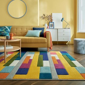 Flair Rugs, Kusový koberec Spectrum Mambo Multi, 80x150, vícebarevná, ložnice