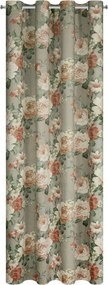 ZÁVĚS NA KROUŽCÍCH FIORE 140X250 CM KVĚTY