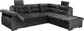 XXXLutz ROHOVÁ SEDAČKA, textil, černá MID.YOU - Sedací soupravy - 002220045703