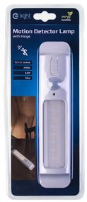LED svítilna do skříňky, 1x LED 0,5w 4000k, w, pohybový senzor + věšák