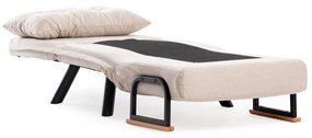 Designové rozkládací křeslo Hilarius III krémové