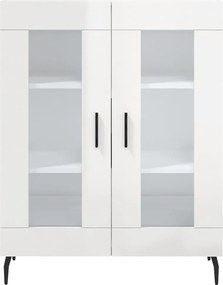 vidaXL Skříň highboard 69,5 x 34 x 180 cm kompozitní dřevo [3195749] Barva: bílá s vysokým leskem