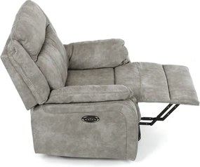 Polohovací křeslo šedé, elektrické TV-Q8668 GREY3