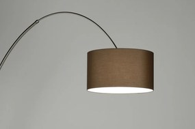 Stojací designová oblouková lampa Adamo Marrone