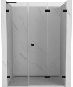 Mexen Lunar-F L sprchové dveře skládací pravé 110 cm, transparentní, černé - 836SL-110-050-70-00-P