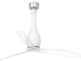 FARO ETERFAN 32001 50,4“ matná bílá/transparentní Reverzní stropní ventilátor