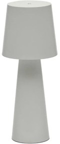 OnaDnes -20% Šedá kovová stolní LED lampa Kave Home Arenys M