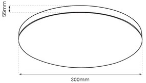 Stropní LED svítidlo Slimi, 1x LED 18w, 4000k, b