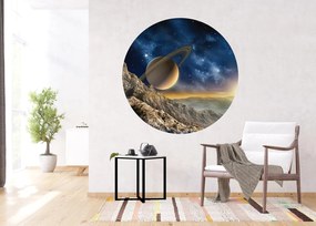 Samolepící vliesová fototapeta na zed' Východ Saturnu | 140 x 140 cm | DCR3315