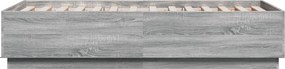 Rám postele s LED osvětlením šedý sonoma 75 x 190 cm kompozit 3209672