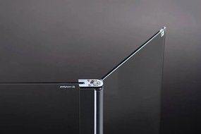 Polysan Modular Shower MS3A-100 pevná stěna 100 cm k instalaci na zeď pro připojení otočného panelu
