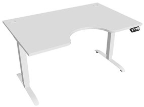 Hobis Motion Elektr. nastavitelný stůl 140x90 s pamětí - HOBIS ERGO MOTION MSE 2M 1400 Dekor stolové desky: bílá, Barva kovové podnože: bílá