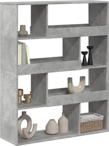 Knihovna betonově šedá 100 x 33 x 125,5 cm kompozitní dřevo 3309333