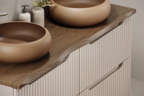 Comad Koupelnová skříňka pod deskové umyvadlo s košem na prádlo Nova Cashmere 100 kašmír