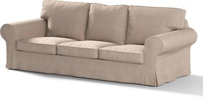 Potah na pohovku IKEA Ektorp 3-místná, nerozkládací barva béžová látka pletený vzor