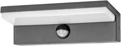 Venkovní svítidlo nástěnné s PIR ORNO Adviti AD-OP-6576BLPMR4, PACHIRA LED 9W, 500lm, IP54, 4000K, černé