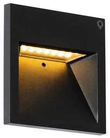 Moderní nástěnné svítidlo černé včetně LED - Gem 2