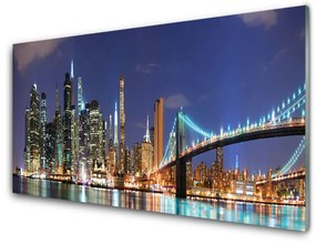 akrylový obraz Most Město Architektura 120x60 cm