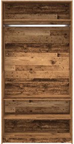Šatní skříň old wood 100 x 50 x 200 cm kompozitní dřevo 3318624