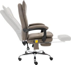 Masážní kancelářská židle taupe textil 20373