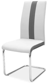 SIGNAL Jídelní židle - H-200, různé barvy na výběr Čalounění: světle šedá (ekokůže)
